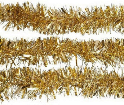 Shiny Thick Tinsel For Christmas Trees and Decoration, 2m Long, 11cm ...