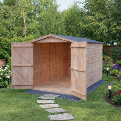 Shire 10x6 Overlap Double Door Apex Shed No windows