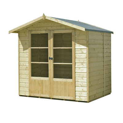 SHIRE 7X5 MUMLEY SHIPLAP SUMMERHOUSE PRESSURE TREATED