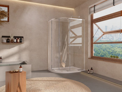 Shire Easy Clean 6mm Offset Quadrant Shower Enclosure 900mm