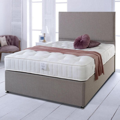 Shire Essentials 1000 Pocket Sprung Tufted Divan Bed Set 5FT King 2 ...
