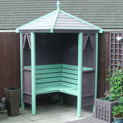 Shire Honeysuckle Corner Arbour | DIY at B&Q