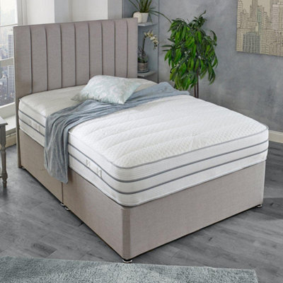Shire Solaris Orion 1000 Pocket Sprung Divan Bed Set 4FT Small Double 2 ...