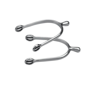 Shires Childrens/Kids Ball End Spurs Silver (One Size) | DIY at B&Q