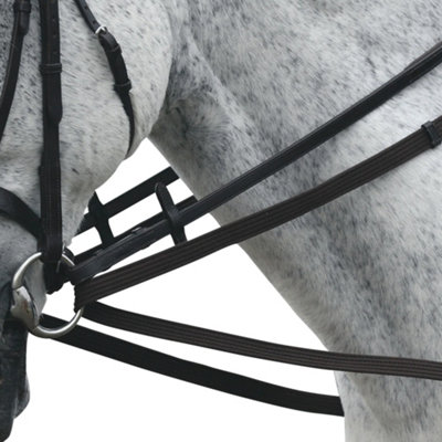 Shires Cotton Horse Web Reins Black (One Size)