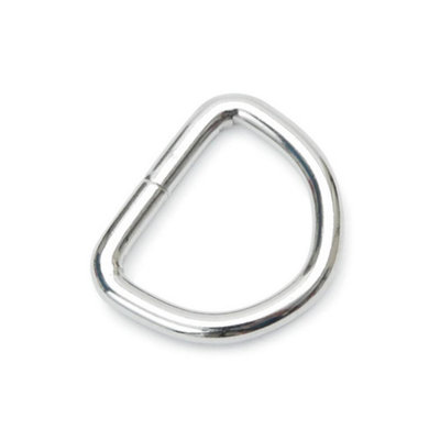 Shires D-Ring Silver (1in) Quality Product | DIY at B&Q