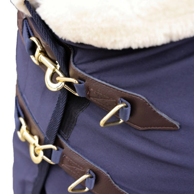 Shires Deluxe Standard-Neck Horse Stable Rug Navy (5 9")