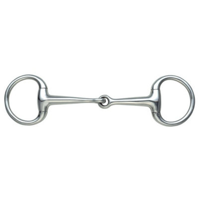 Shires Dressage Horse Eggbutt Snaffle Bit Silver (4.5in)