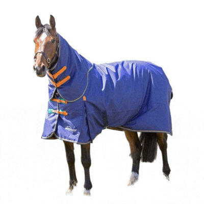 Shires Highlander Original 100g Horse Turnout Rug & Neck Cover Navy (6)