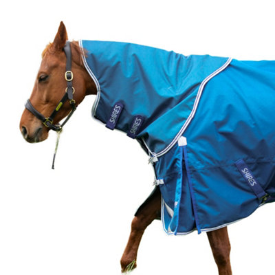 Shires Highlander Original 200 Horse Turnout Neck Cover Blue (5 9")