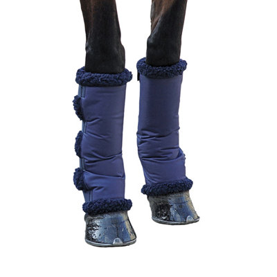 Shires Horse Travel Boots (Pack Of 4) Navy (Cob)