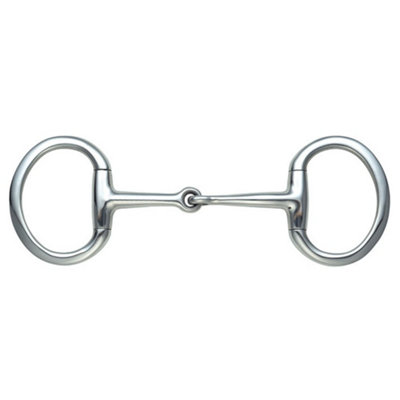 Shires Jointed Horse Eggbutt Snaffle Bit Silver (5in)
