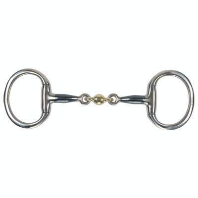 Shires Sweet Iron Lozenge Horse Eggbutt Snaffle Bit Blue (4.5in)