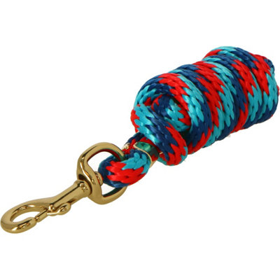 Shires Topaz Horse Lead Rope Navy/Red/Turquoise (1.8m) | DIY at B&Q