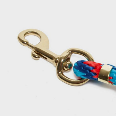 Shires Topaz Horse Lead Rope Orange/Navy/Turquoise (1.8m)