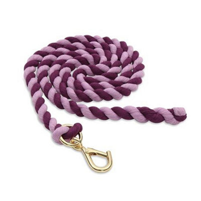 Shires Two Tone Horse Lead Rope Purple/Lilac (One Size) | DIY at B&Q