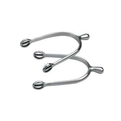 Shires Unisex Adult Ball End Spurs Silver (One Size)