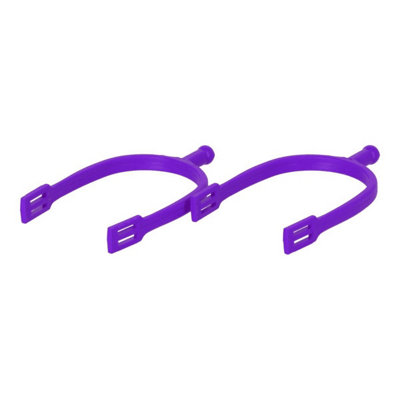 Shires Unisex Adult Plastic Ball End Spurs Purple (One Size) | DIY at B&Q