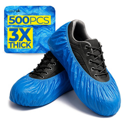 Shoe Covers - 500pcs Disposable Overshoes, Reusable, Waterproof ...