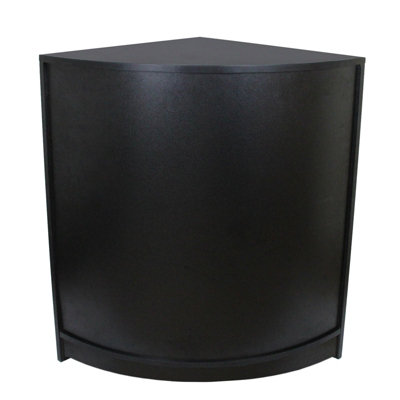 Shop Corner Counter Black CM60 Retail Storage Unit Modular Curved ...