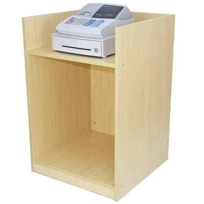 Shop Counter Till Block Stand Maple TB60 Retail Storage Unit Modular ...
