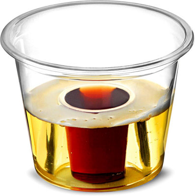 Shot Glasses Plastic Pack of 50 Disposable 30ml Clear Shot Cups for ...