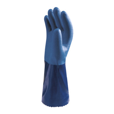 SHOWA CS720 Chemical Resistant Latex Free Nitrile Gauntlet Gloves ...