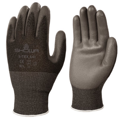 SHOWA S-TEX 541 PU Palm Abrasion & Cut Resistant Work Gloves for ...