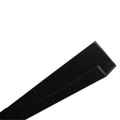 Shower & Bathroom (PVC) Wall Panels - End Cap 10mm Black ABS