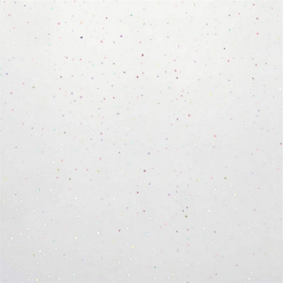 Shower & Bathroom (PVC) Wall Panels - Large Tile White Rainbow Drop 2400mm x 1000mm