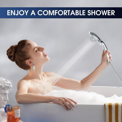 Shower Head and Hose 2M High Pressure Boosting Shower Heads Powerful ...