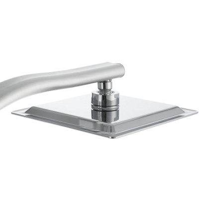 Shower Panel - rain shower, handheld shower, shelf - grey