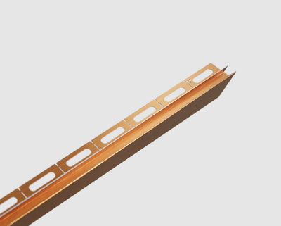 Shower profile glass fixing LPSP in Satin Copper stainless steel