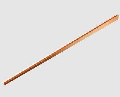 Shower profile glass fixing LPSP in Satin Copper stainless steel