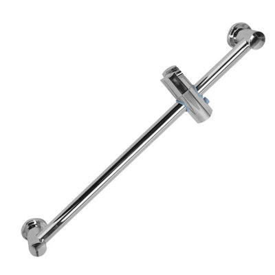 Shower Riser Rail Kit Slider Adjustable Chrome Head Holder Bracket ...