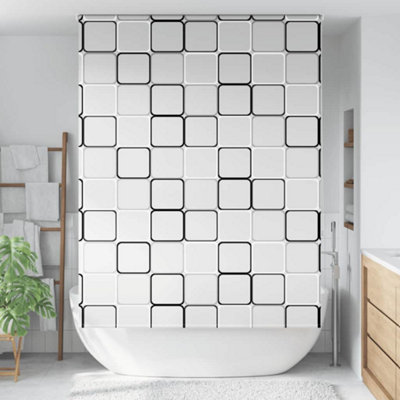 Shower Roller Blind 150x240 cm Fabric Width 146 cm
