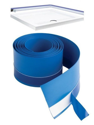 Shower Tray Bath Basin Flexible Waterproof Seal Strip Upstand Sealant ...
