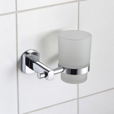 Showerdrape Admiralty Chrome Stainless Steel & Glass Wall Mounted ...