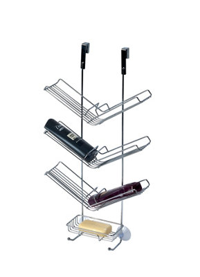 Showerdrape Atrium 3 Tier Hanging Chrome Shower Caddy