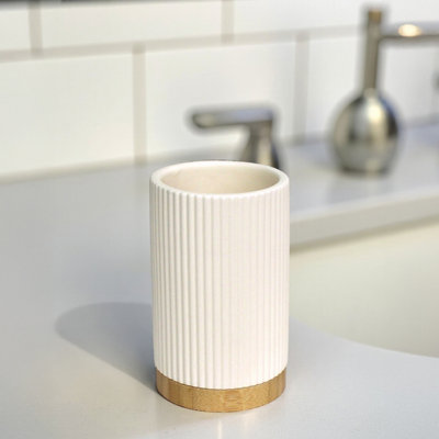 Showerdrape Bondi Cream Collection 3 Piece Bathroom Accessory Set | DIY ...