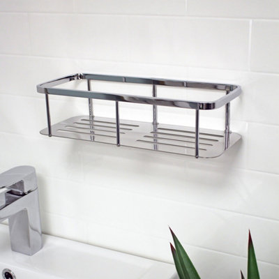 Showerdrape Contempo Rust Proof Stainless Steel Bottle Shower Basket ...
