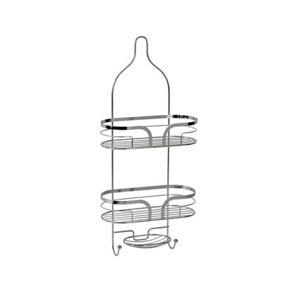 Showerdrape Dante Chrome Hanging Caddy with Soap Dish