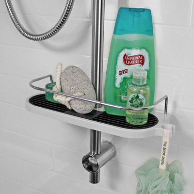 Showerdrape Shower Rail Shelf Storage Shelf Caddy