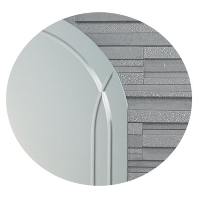 Showerdrape Soho Arched Oval Wall Mounted Frameless Diamond Cut ...