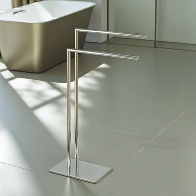 Showerdrape Stamford Stainless Steel Chrome Freestanding Towel Rail