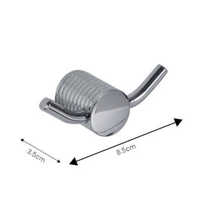 Showerdrape Vitality Chrome Stainless Steel Wall Mounted Robe Hook