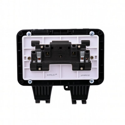 SHP IP66 2 Gang 13A Outdoor Socket with Weatherproof Enclosure ...