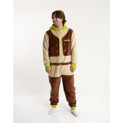 Shrek Unisex Beige Character Onesie (Medium)