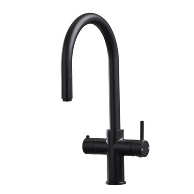 SIA BWT33BL Black 3-in-1 Hot Water Tap With Tank & Filter