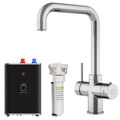 SIA BWT340CH Chrome 3-in-1 Instant Boiling Hot Water Tap Including Tank ...